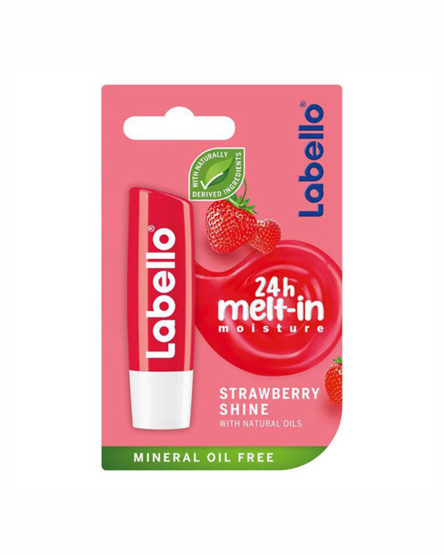 Labello strawberry shine with natural oils and shea butter 5.5ml - Moon ...